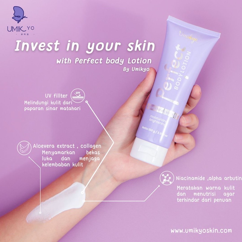 Jual UMIKYO PERFECT BODY LOTION (BISA COD) | Shopee Indonesia