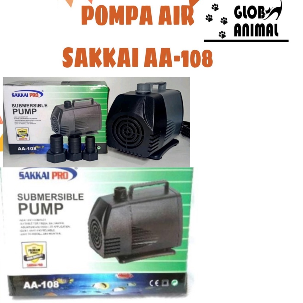 Jual SAKKAI PRO AA-108 POMPA AIR CELUP WATER PUMP AQUARIUM KOLAM MANCUR ...