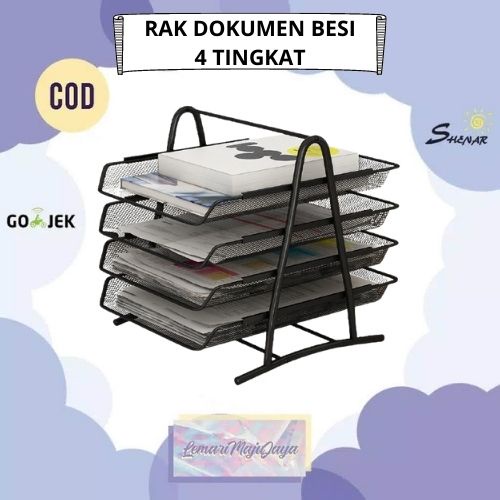 Jual LATTE RAK DOKUMEN BESI 4 SUSUN PENYIMPAN DOKUMEN FILE FOLDER ...