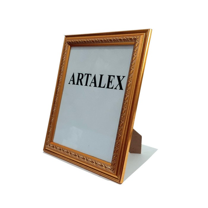 Jual Artalex Bingkai Foto / Frame Photo / Pigura 10R Emas Motif Daun ...