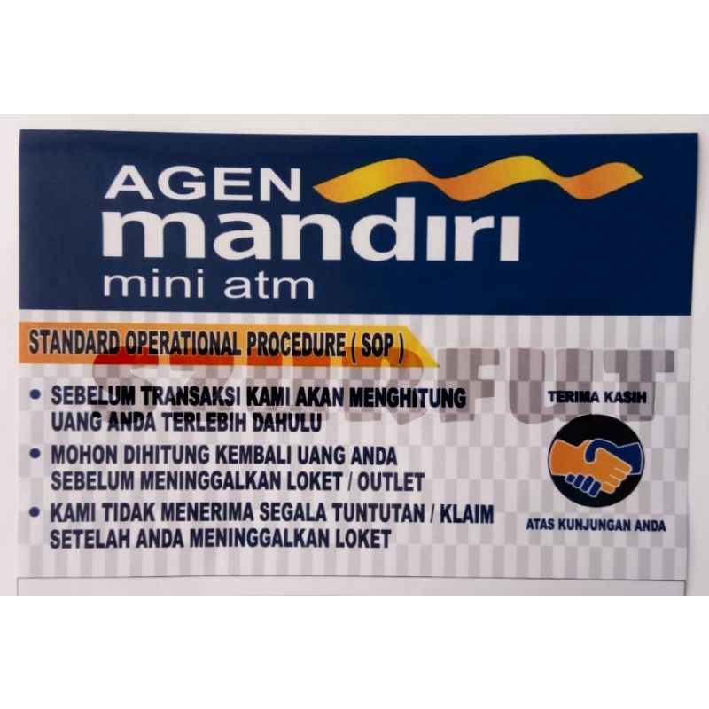 Jual STIKER VINYL SOP 2 AGEN MANDIRI | Shopee Indonesia