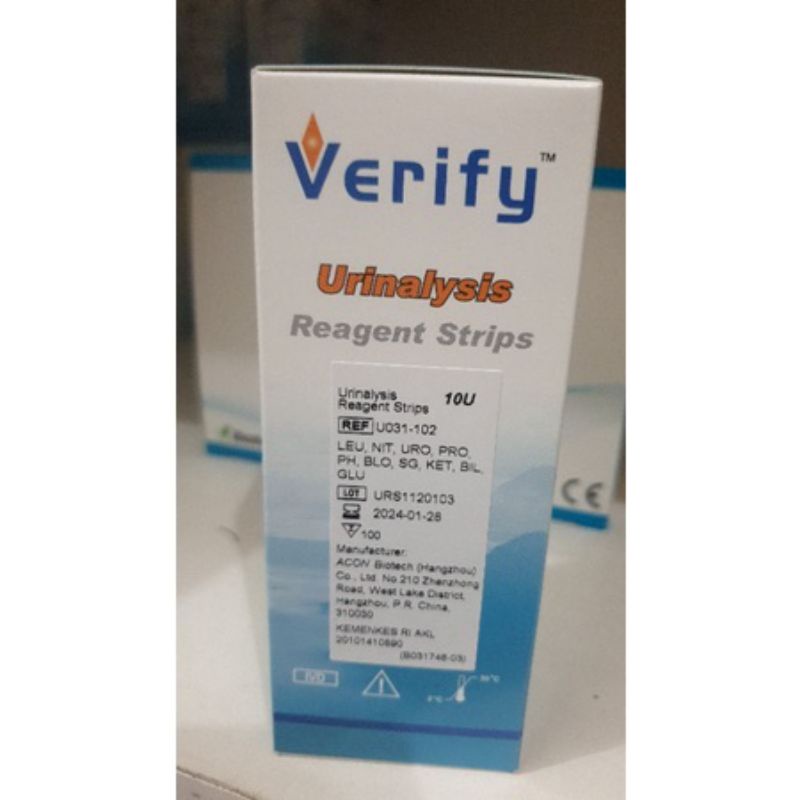 Jual Verify urine strip 10 parameter 100 strip | Shopee Indonesia