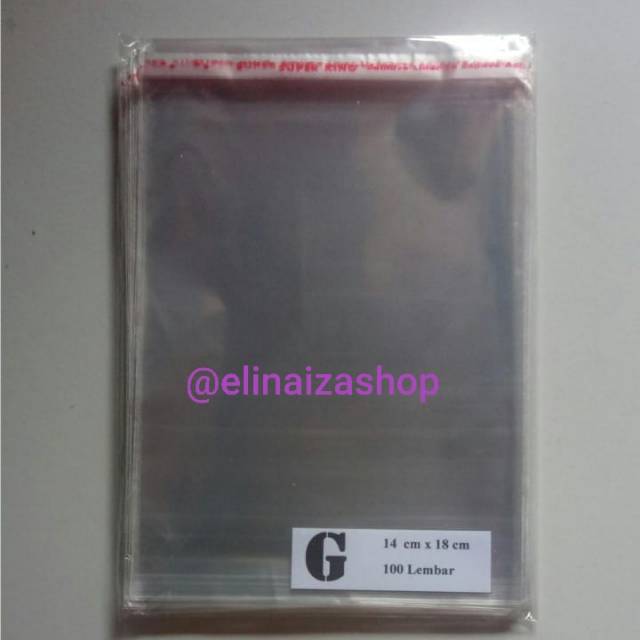 Jual Plastik Bening seal 14cm x 18cm/opp seal | Shopee Indonesia