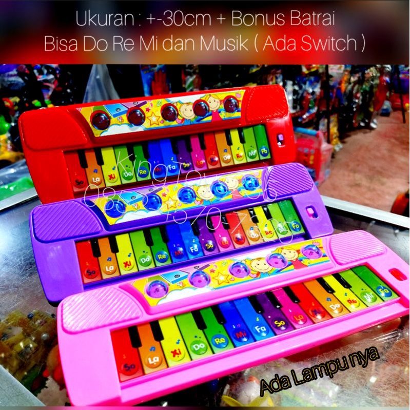 Jual Piano Anak Bunyi Suara Bonus Batrai Semi Besar Panjang Alat Musik ...