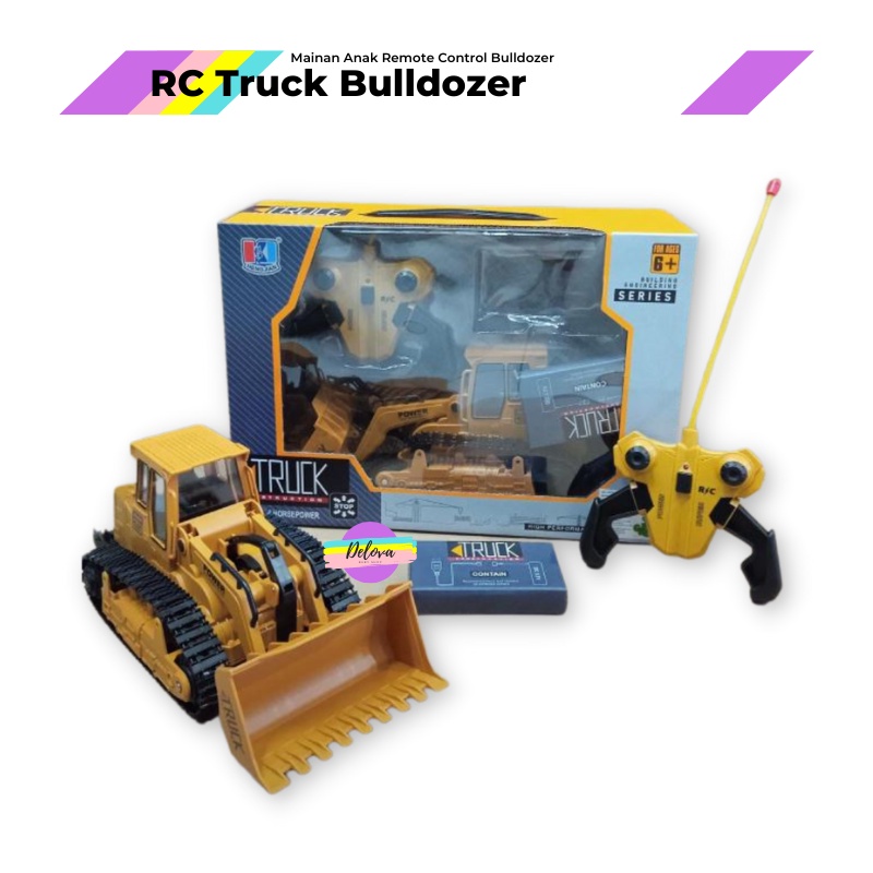 Jual RC Truck Bulldozer Mainan Anak Remote Control Alat Berat ...