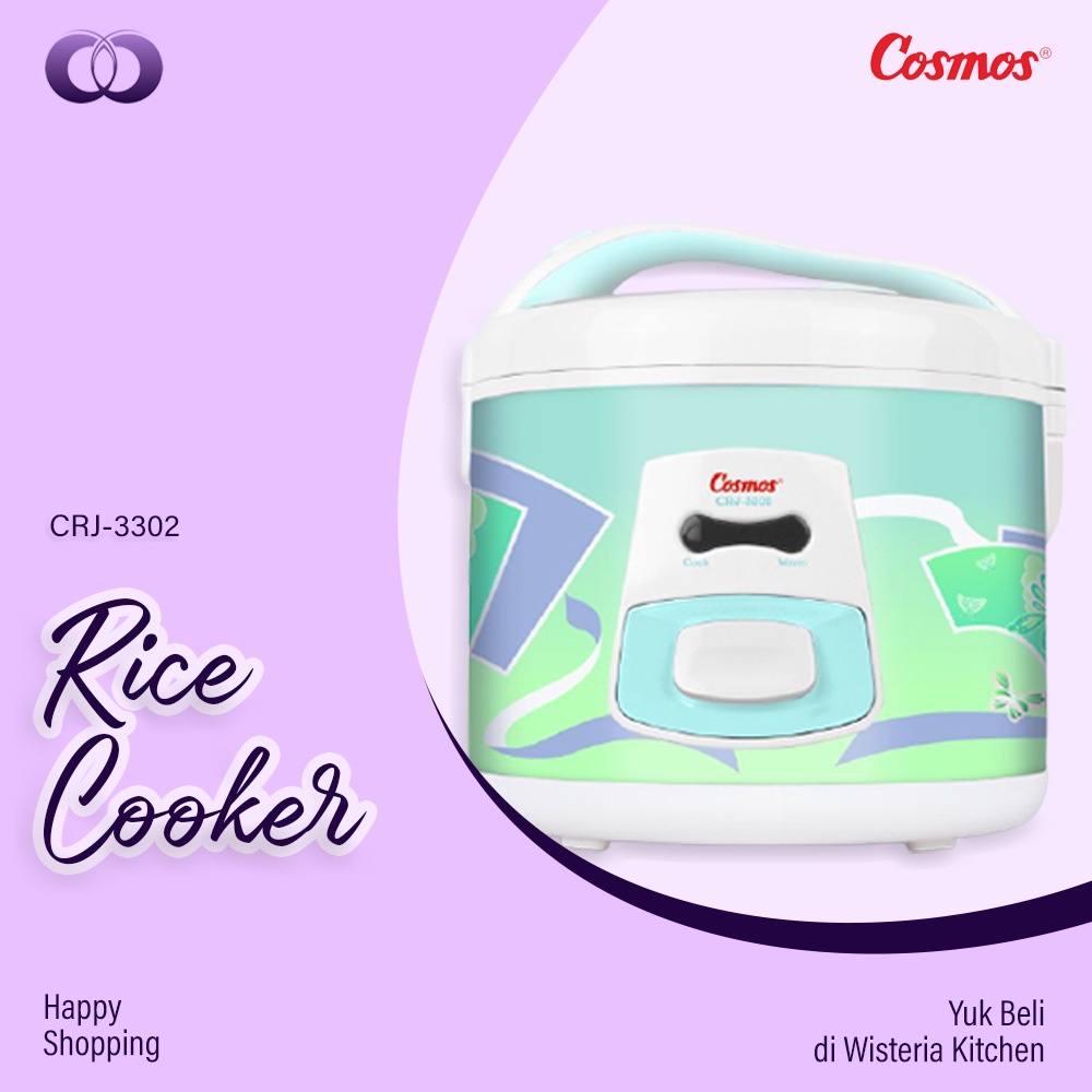Jual COSMOS Rice Cooker 1.8 Liter CRJ-3302 | Shopee Indonesia