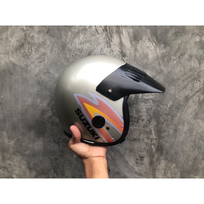 Jual Helm suzuki jadul helm ts jadul helm jadulan | Shopee Indonesia
