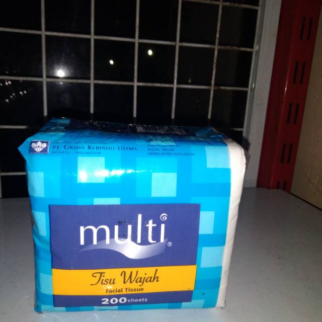 Jual Tissue wajah kecil merk multi 200 sheets | Shopee Indonesia