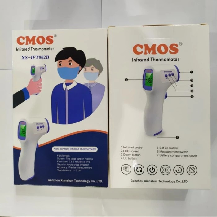 Jual Thermogun Infrared / Thermo Gun Tembak Digital / Thermometer CMOS ...