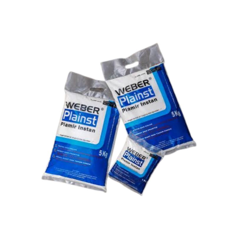 Jual SEMEN WEBER PLAMIR PUTIH 5Kg | Plamir Instan | Shopee Indonesia