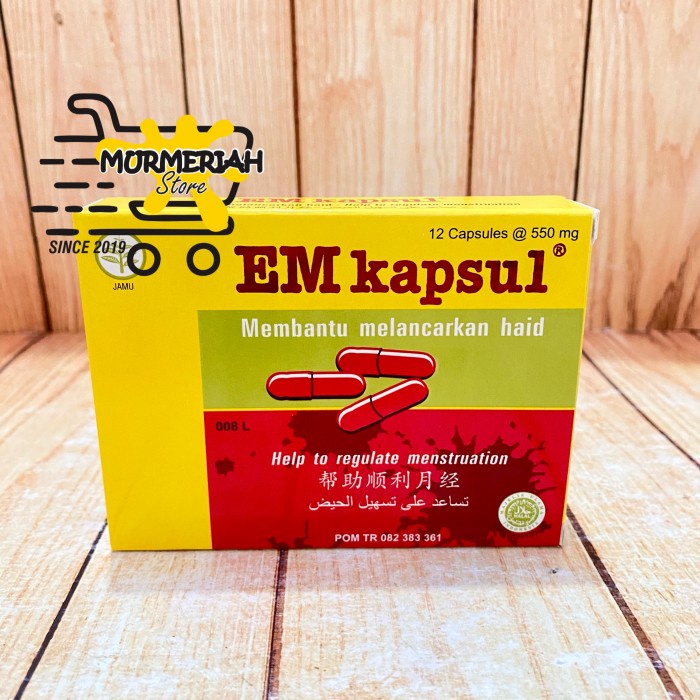 Jual EM Kapsul Box isi 12-Membantu Melancarkan Haid & Nyeri saat Hadi ...