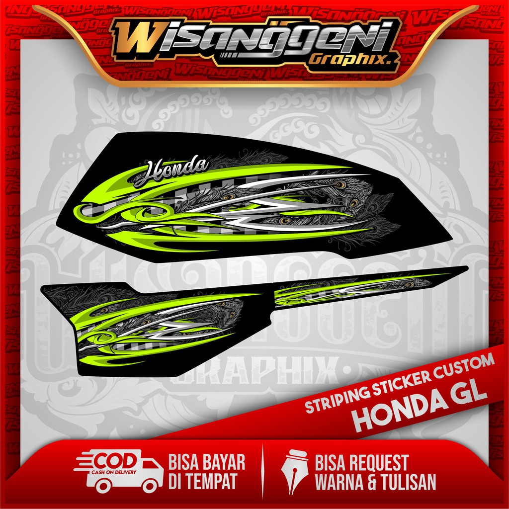 Jual STRIPING STICKER DECAL HONDA GL MAX/GL PRO CUSTOM 5 | Shopee Indonesia