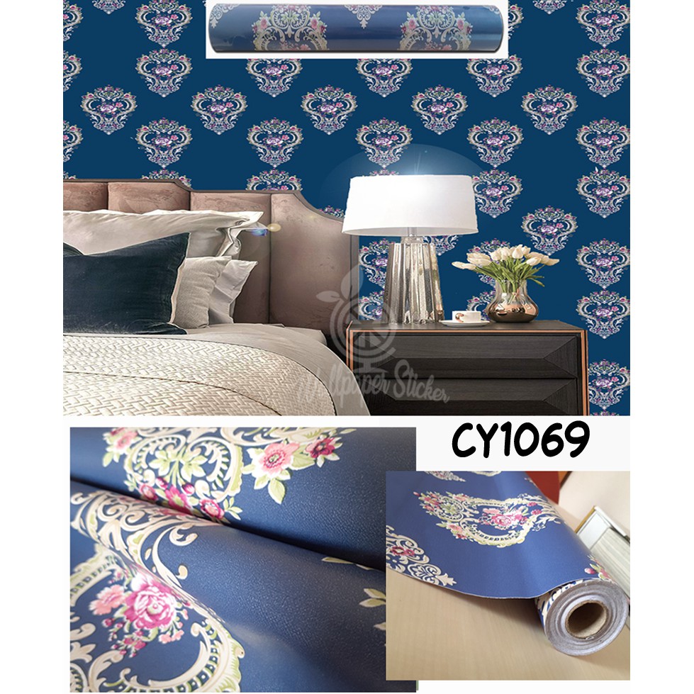 Jual Wallpaper Dinding Kamar Tidur Wallpaper Dinding 3D Wallpaper Dinding Premium 45Cm X 8m ...