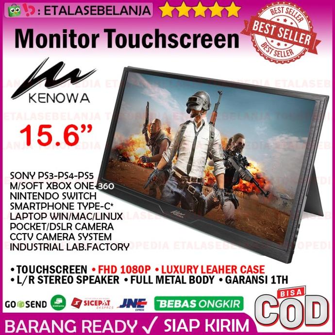 Jual Promo Portable Gaming Monitor 15.6 inch Touchscreen USB-C FULL HD ...