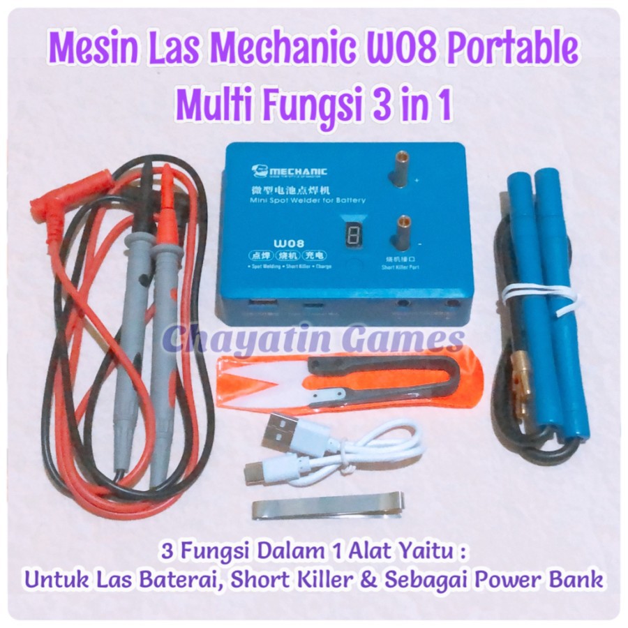 Jual Mesin Las Portable Mini Mechanic Welding W08 Multi Fungsi 3 in 1 ...