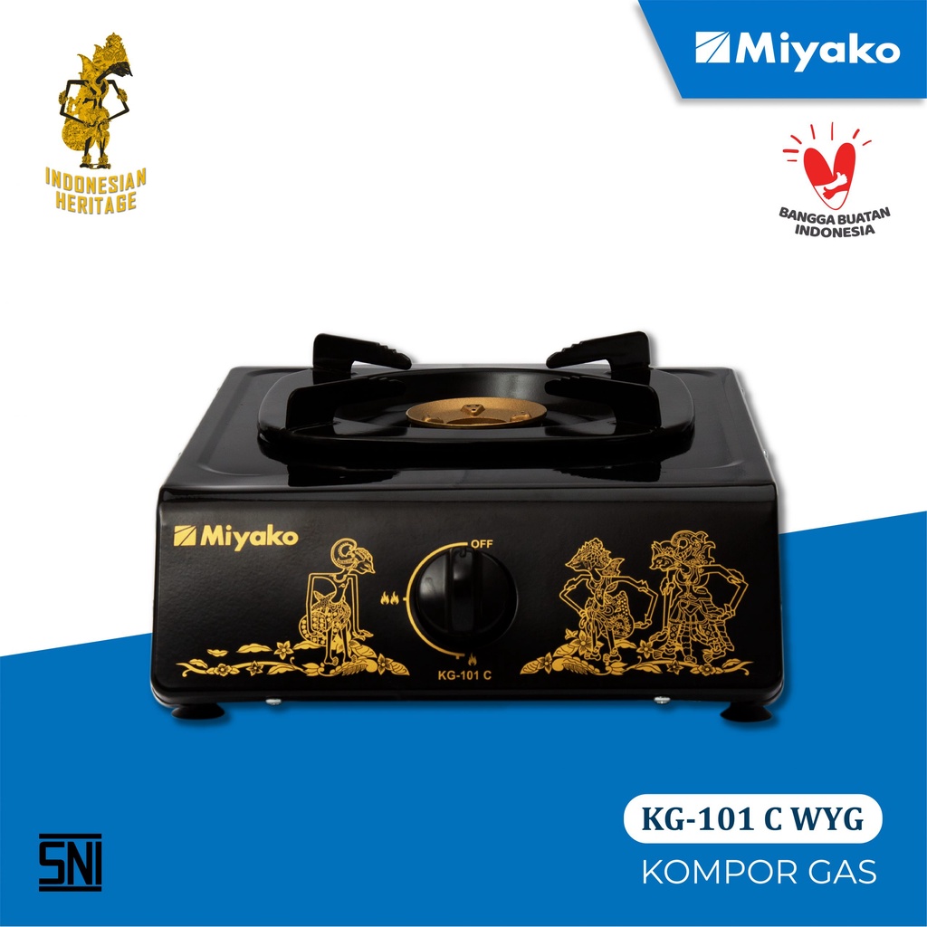 Jual Miyako Kompor Gas 1 Tungku Teflon / Stenliss Murah ber Garansi resmi | Shopee Indonesia
