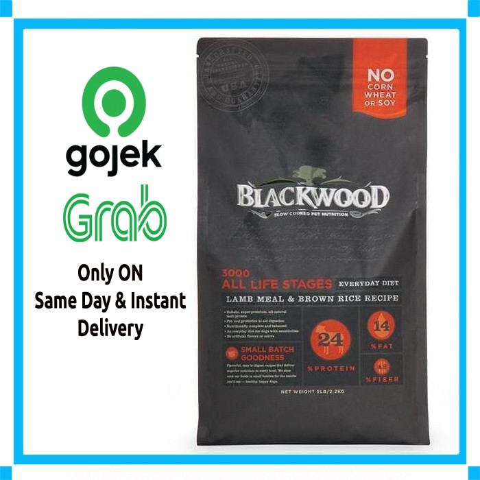 Jual BlackWood Lamb 3000 All Life Stages 13,6kg - Gojek/Grab Only | Shopee Indonesia