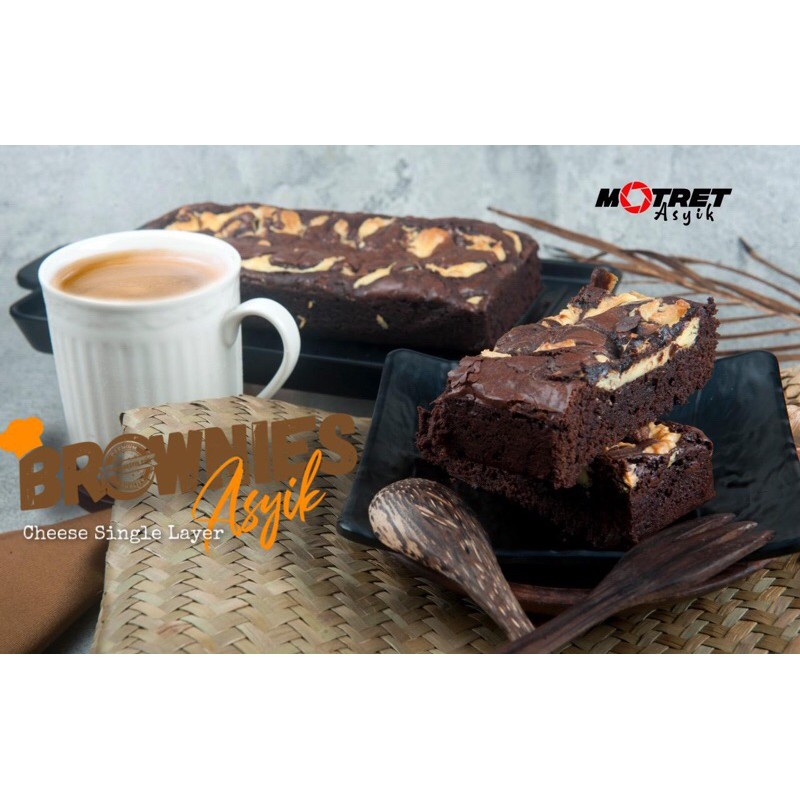 Jual Brownies Asyik Cream Cheese Single Layer - Premium Fudgy Brownies ...