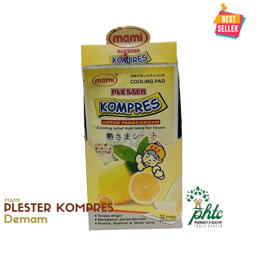 Jual MAMI Plester Kompres Demam Per Box l Cooling Relief l Plaster ...
