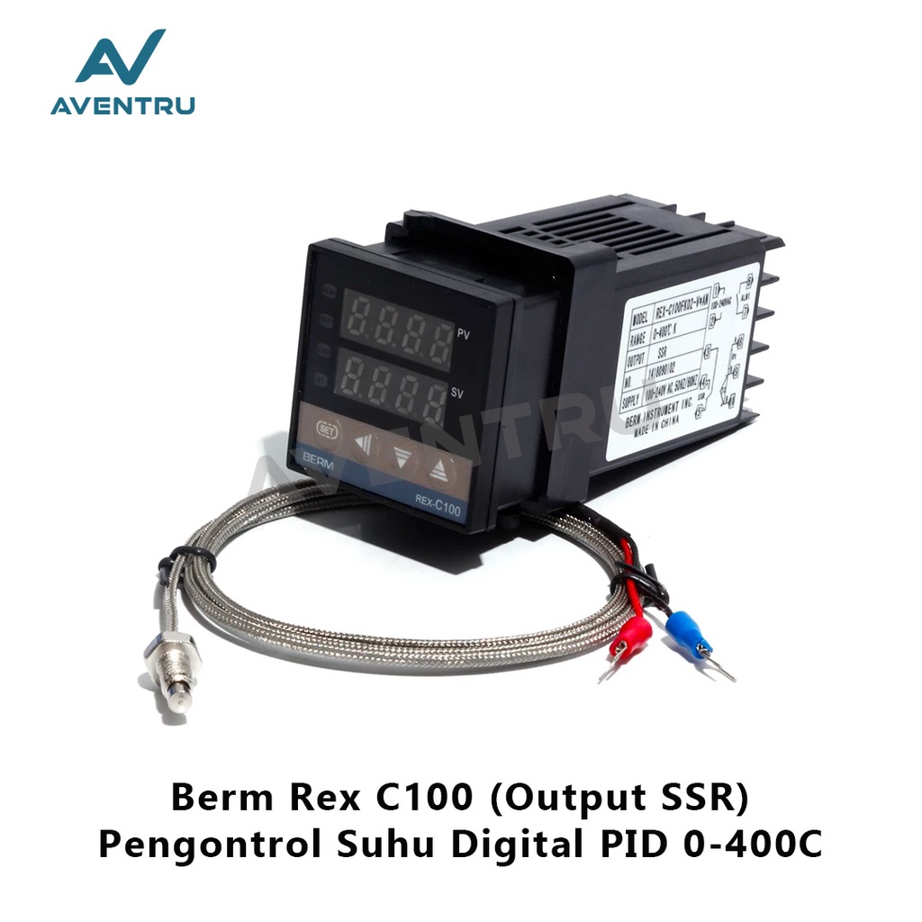 Jual PID Rex C100 Temperature Thermostat Thermocouple Controller Output SSR Relay | Shopee Indonesia