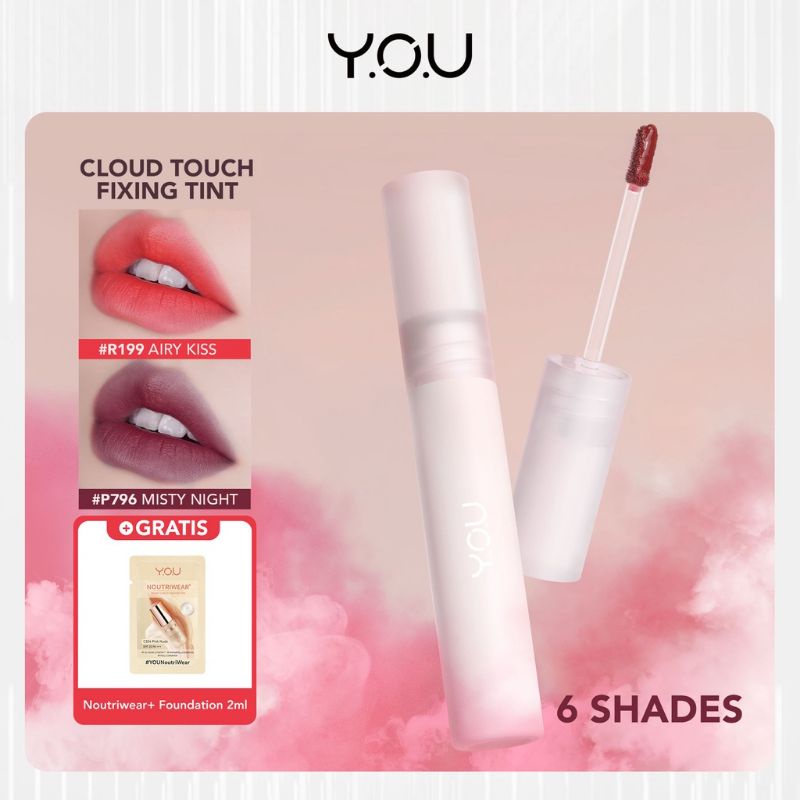 Jual YOU Cloud Touch Fixing Lip Tint | Soft Velvet Finish Lip Stain ...