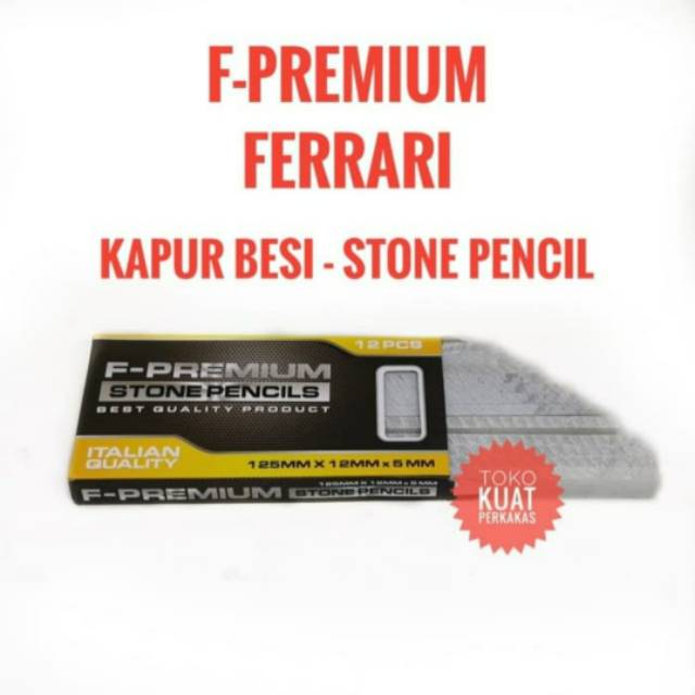 Jual Ferrari F premium, kapur besi pencil stone spidol besi 12 pcs | Shopee Indonesia