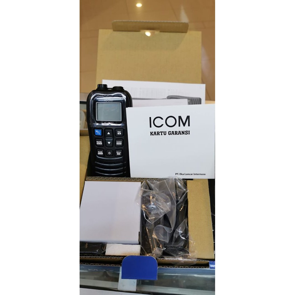 Jual Icom IC-M37 HT Marine 6Watt VHF Ori Garansi Waterproof Floating ICM37 | Shopee Indonesia