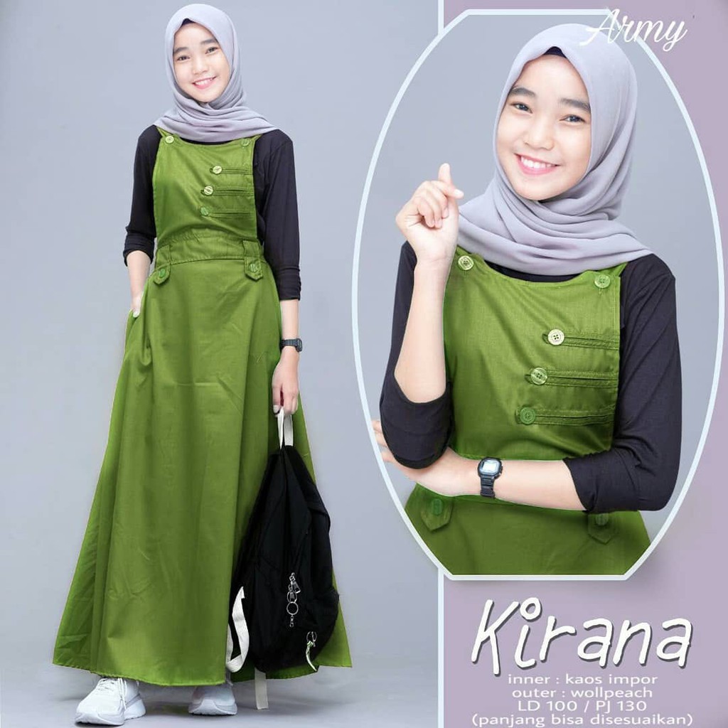 Jual SETELAN OVERALL KIRANA + MANSET / OVERAL WANITA TERBARU / BAJU ...