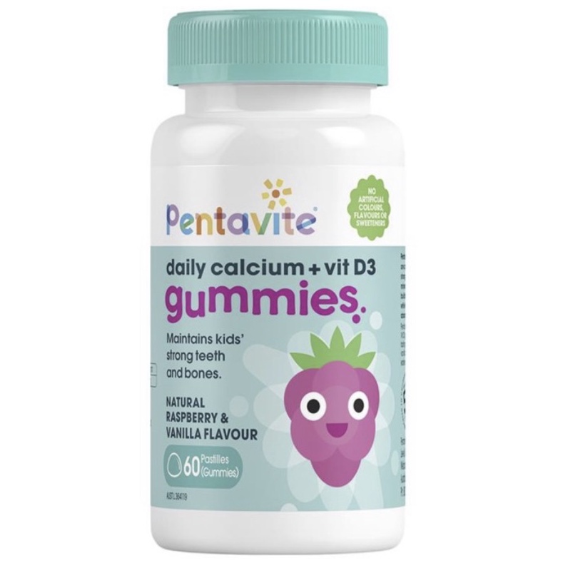Jual Pentavite Daily Multivitamin Immune Calcium + Vitamin D3 Kids 60 ...