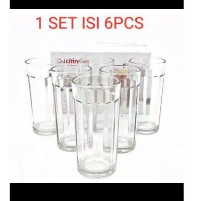 Jual Gelas minum beling kaca tipe Valencia (per set) | Shopee Indonesia