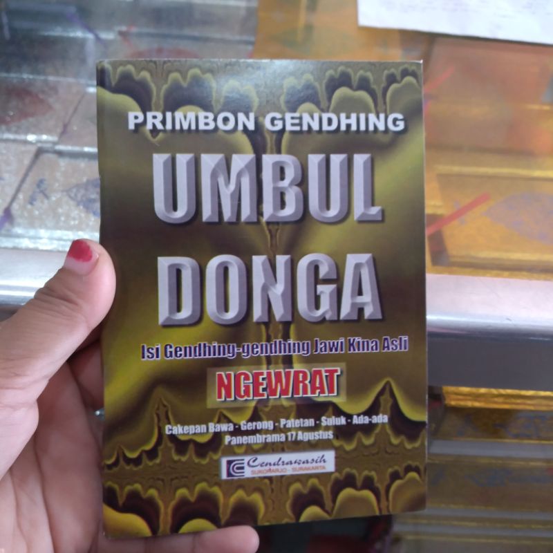 Jual Buku primbon gendhing umbul donga(berisi gendhing2 jawa kina asli ...