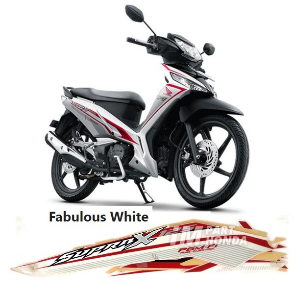 Jual Stiker Supra X 125 Fi K41 2016 Putih Fabulous White | Shopee Indonesia