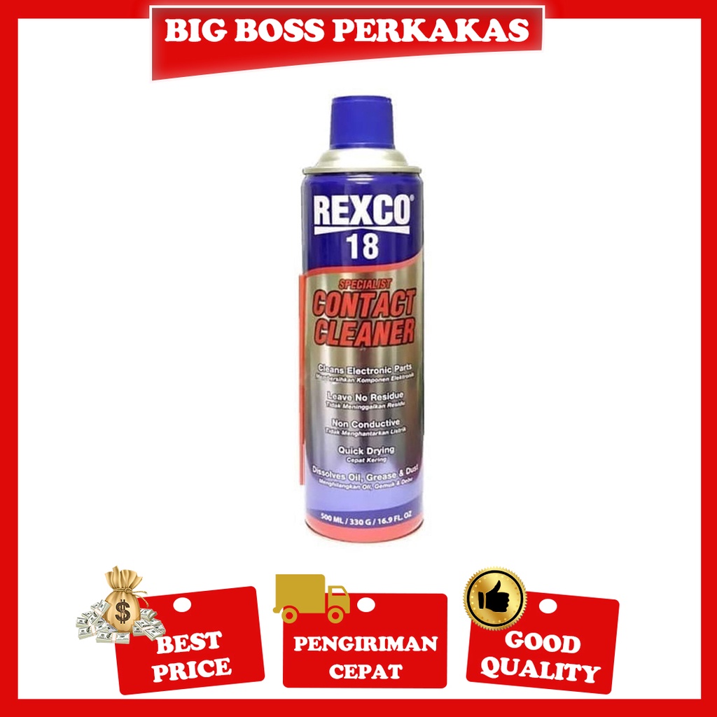 Jual Rexco 18 Contact Cleaner 500 Ml / Pembersih Elektrik | Shopee ...