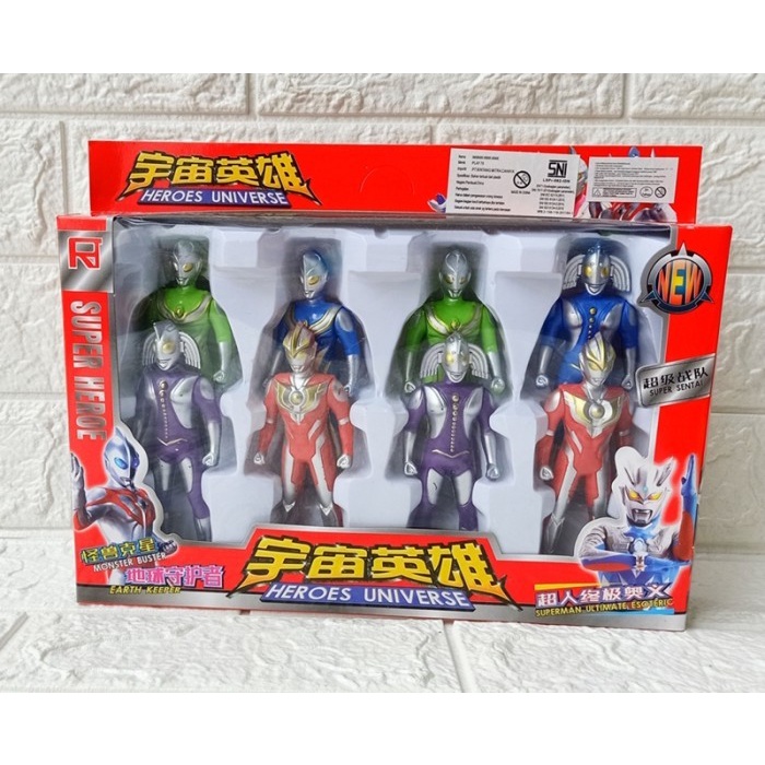 Jual Action Figure Ultraman Isi 8 Pcs Ultramen Heroes Universe Ultraman ...