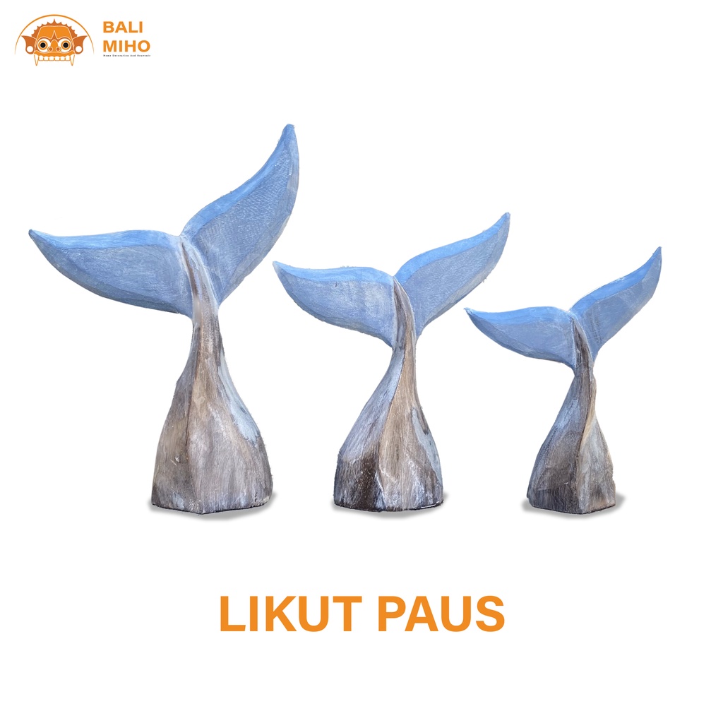 Jual Dekorasi Ekor Paus Set 3 - Pajangan Ekor Paus - Patung Ekor Duyung ...