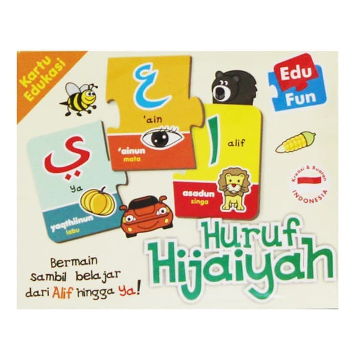 Jual Puzzle Huruf Hijaiyah Kartu Mainan Edukasi Edukatif Anak Balita ...