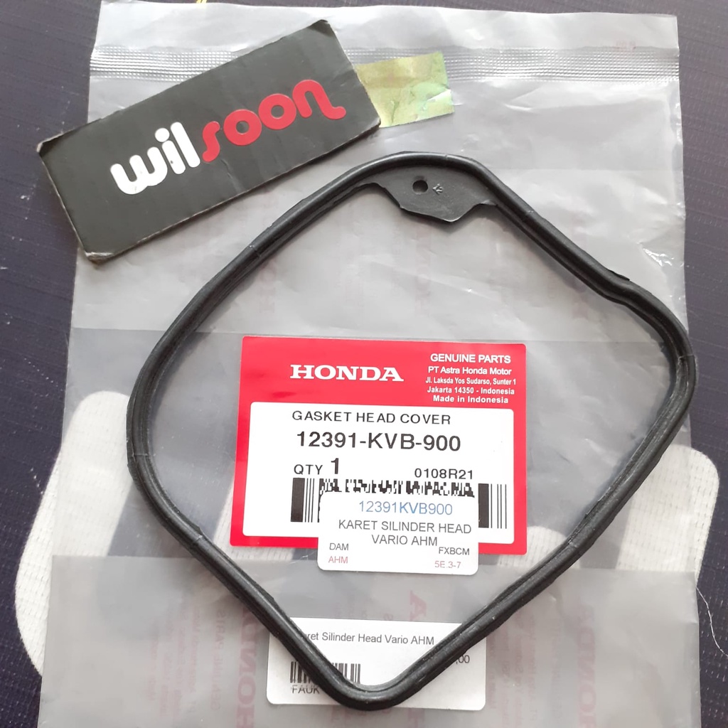 Jual Karet Cylinder Head / Gasket Head Cover Honda Vario 110 / Click 110 Old KVB Original Honda ...
