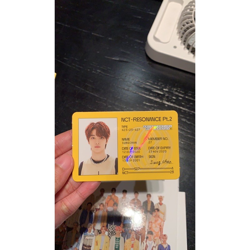 Jual NCT Sungchan ID Card - NCT 2020: Resonance Pt. 2 Departure Ver ...