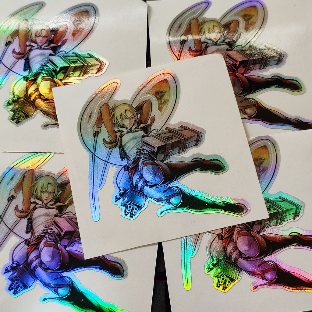 Jual STICKER STIKER HOLOGRAM ANIME -AOT ANNIE LEONHEART - STIKER ANIME ...
