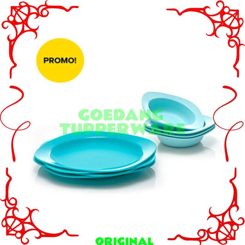 Jual Piring Mangkok Set Tupperware Original-Plastik Tebal Microwave-Set ...