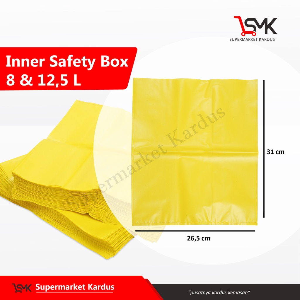 Jual Plastik Inner Safety Kardus 8 & 12,5 L Plastik/Inner/safetybox ...