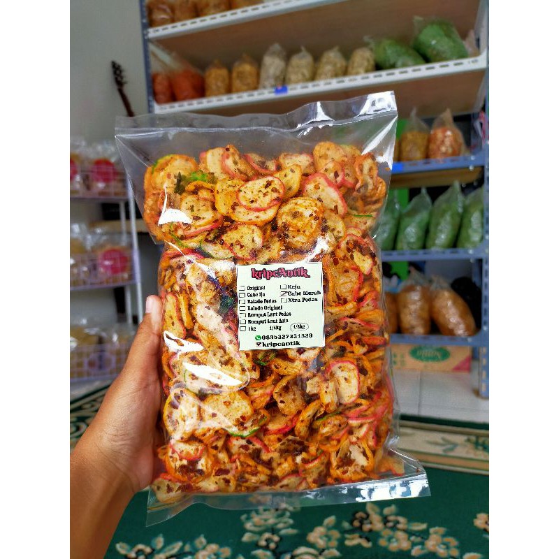 Jual SEBRING/KRUPUK SEBLAK/KRUPUK SETAN/500g | Shopee Indonesia