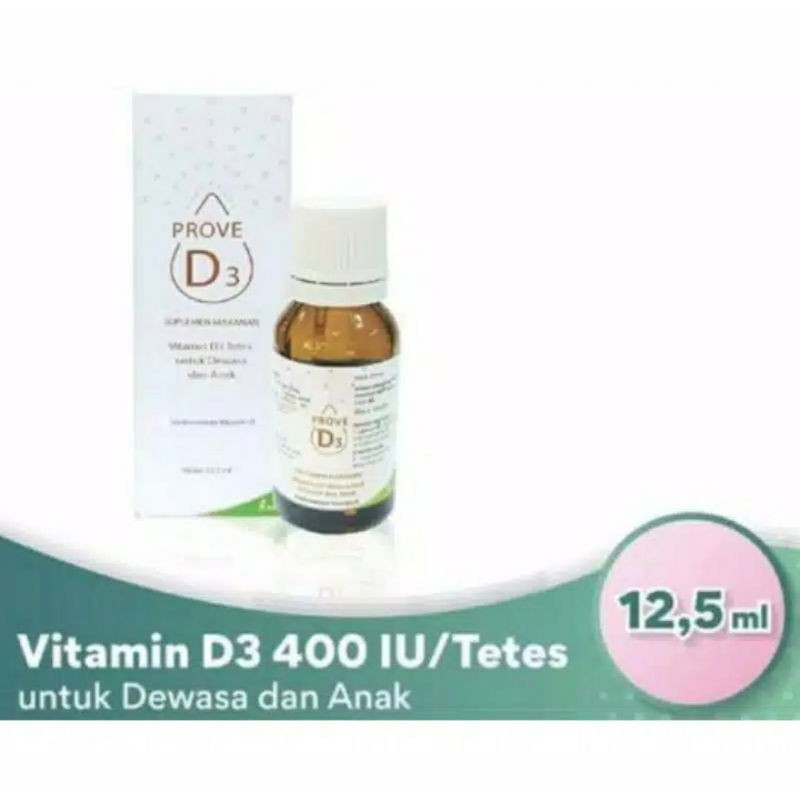 Jual Prove D3 Drop - Vitamin D3 400 IU Tetes 12,5ml untuk Dewasa dan ...