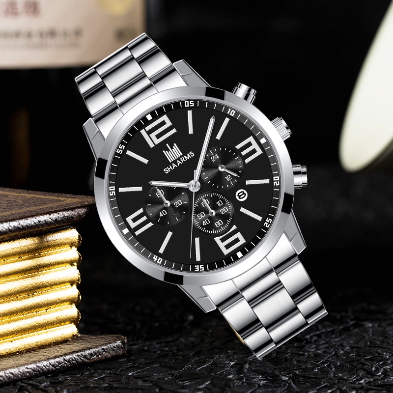 Jual JAM TANGAN PRIA RANTAI BESI JAM104S3 SILVER PANDEV KEREN PREMIUM ...
