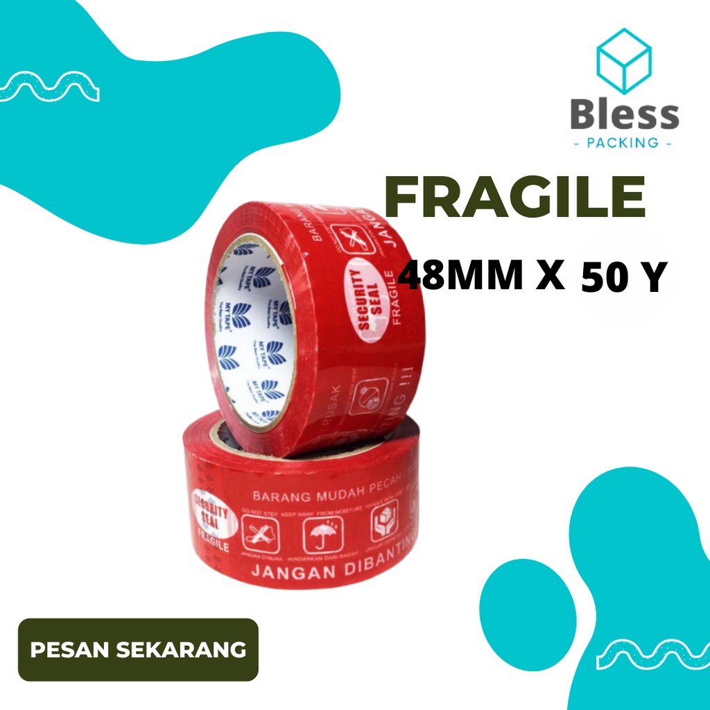 Jual Lakban Fragile Murah 45 mm dan 48mm | Shopee Indonesia