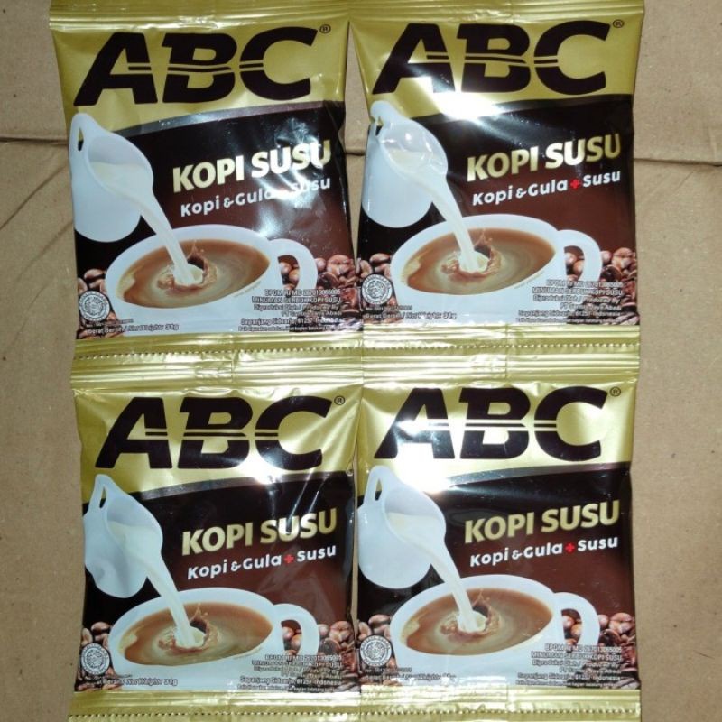 Jual KOPI ABC KOPI SUSU + GULA sachet 31gram RENCENG 10 pcs | Shopee Indonesia
