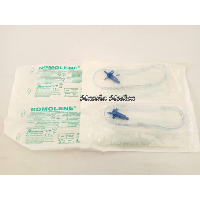 Jual Selang Makan NGT Feeding Tube Romolene Dewasa Romsons 8 FR Satuan ...