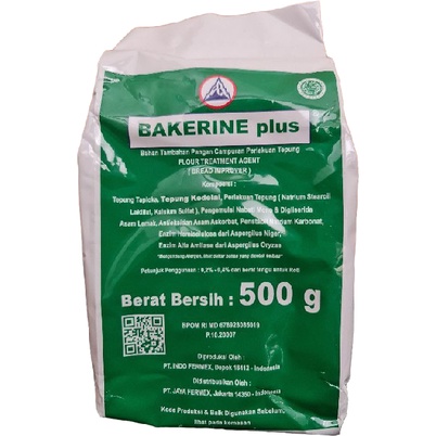 Jual Bakerine Plus 500gr Baker Plus A - Pelembut Roti / Bread Improver ...