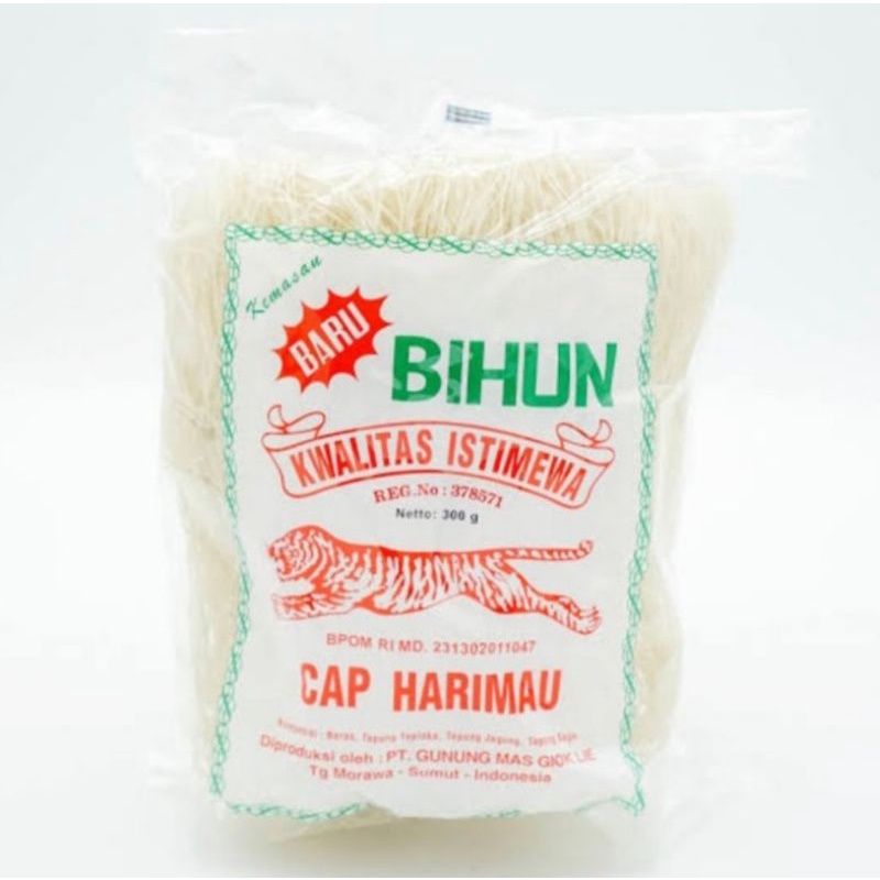 Jual Tiger brand Bihun harimau Biehun Medan mihun mie putih 300 gr ...