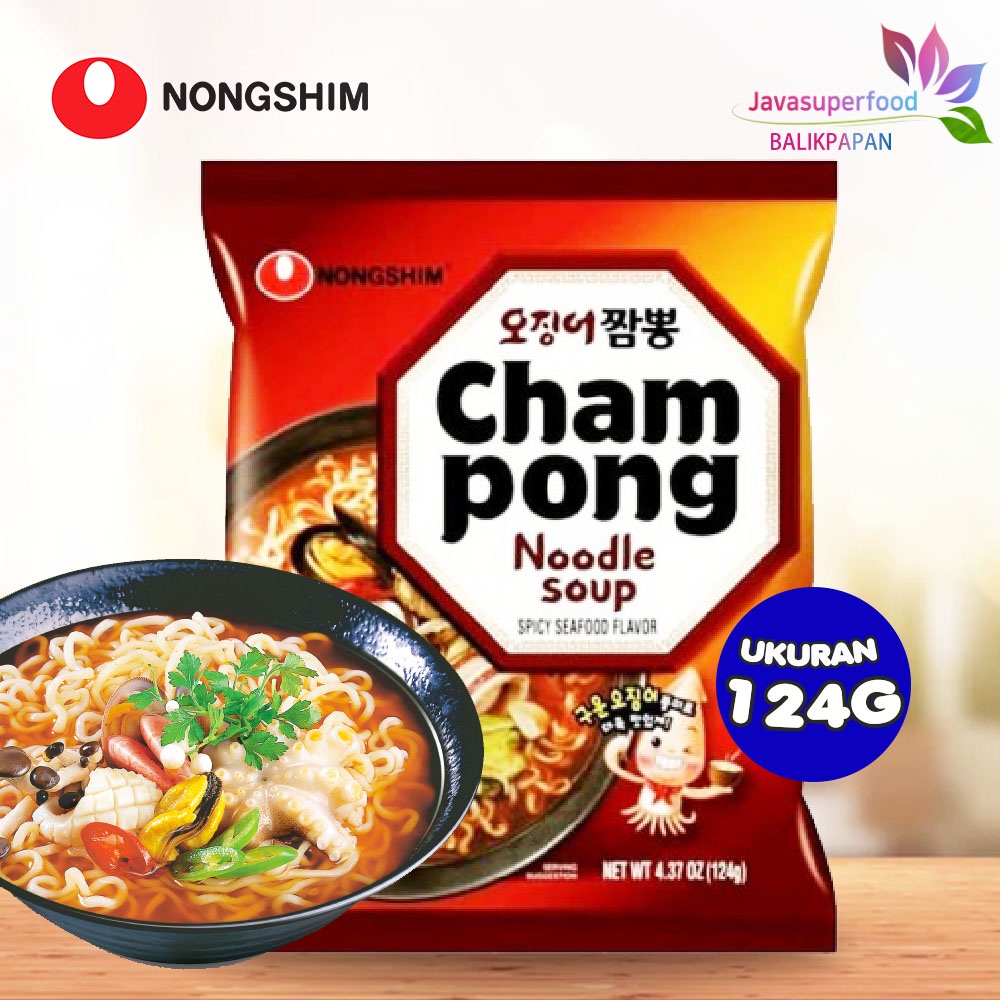 Jual Nongshim ChamPong CHAM PONG JJAMBONG Ramen Ramyun Korea | Shopee ...